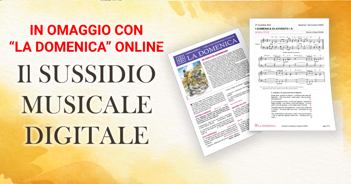 La Domenica | Sussidio gratis con canti e salmi per la Messa
